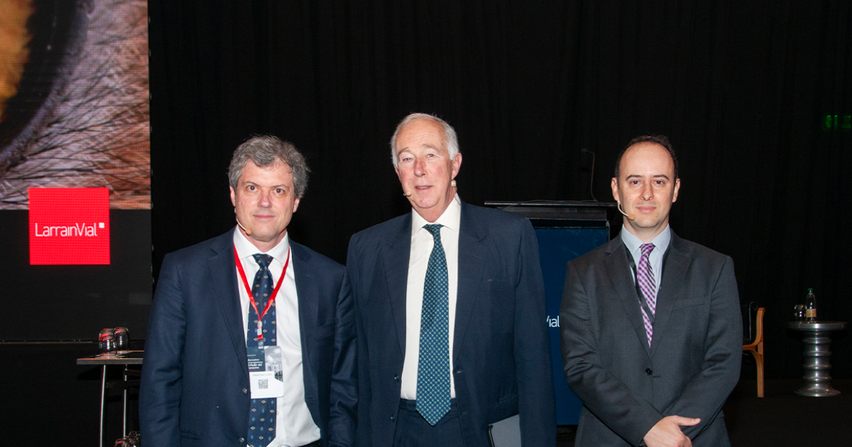 Sebastián Claro, Andrew Dalrymple y Yosy Banach de LarrainVial